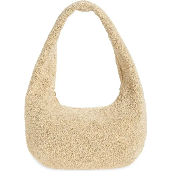 MANSUR GAVRIEL Mini Gnocchi Faux Shearling Hobo Bag - Jasmine