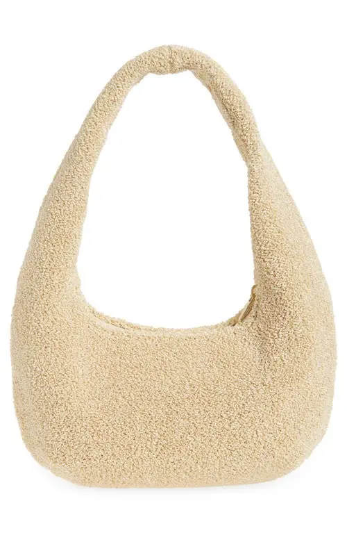 MANSUR GAVRIEL Mini Gnocchi Textured Raffia Hobo Bag - Jasmine