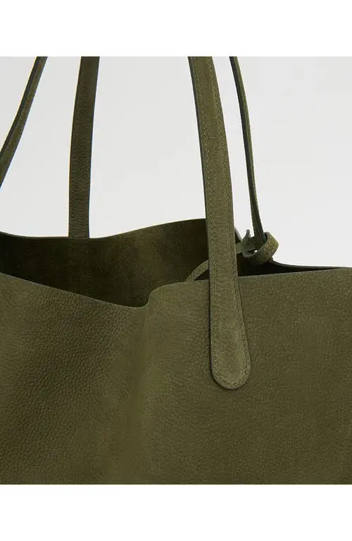 MANSUR GAVRIEL Soft Nubuck Leather Tote - Algae