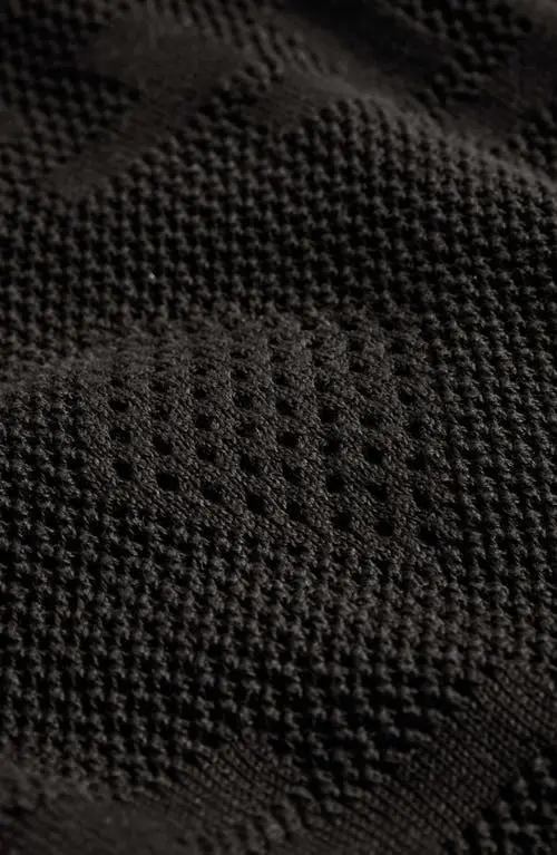 John Varvatos Corso Organic Cotton Diamond Crochet Polo - Brandy