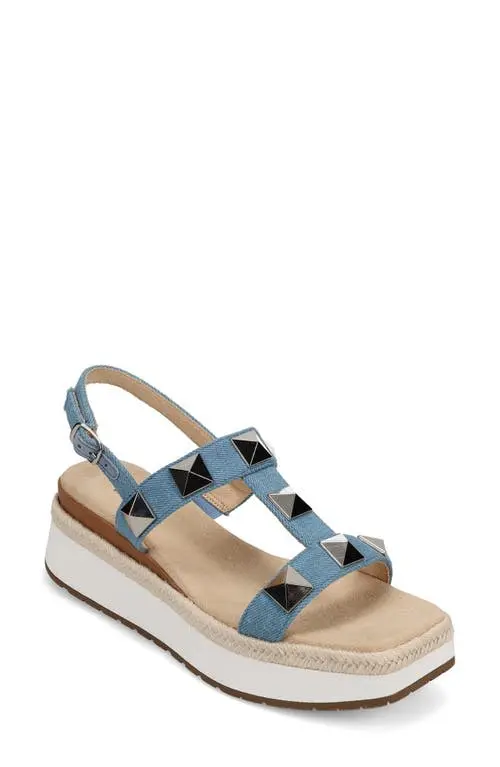 Vaneli Edrys Slingback Platform Sandal - Denim