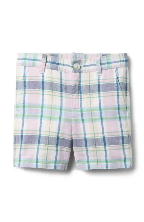 Janie And Jack Plaid Short - Blue