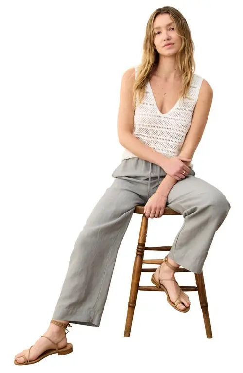 Marine Layer Linen Blend Straight-leg Pants