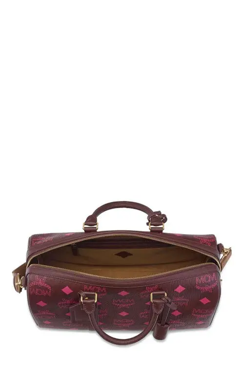 Mcm Small Ottomar Weekender Bag In Maxi Visetos