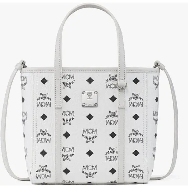 Mcm Toni Top-zip Shopper - White
