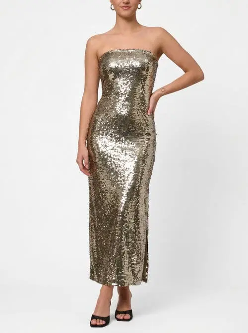 Rachel Rachel Roy Yuri Sequin Midi Dress - Silver