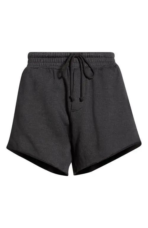 Free People Knockout Drawstring Relaxed Fit Shorts - Black