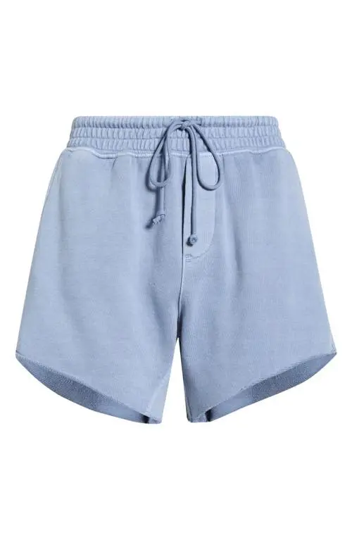 Free People Knockout Drawstring Relaxed Fit Shorts - Dark Slate