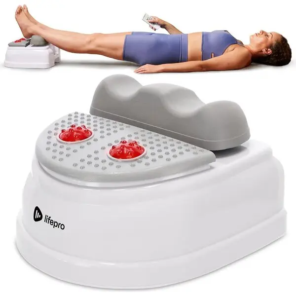 LIFEPRO Mediripple Chi Machine For Lymphatic Massager With Red Light Therapy - White