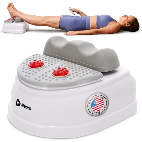 LIFEPRO Mediripple Chi Machine For Lymphatic Massager With Red Light Therapy - White