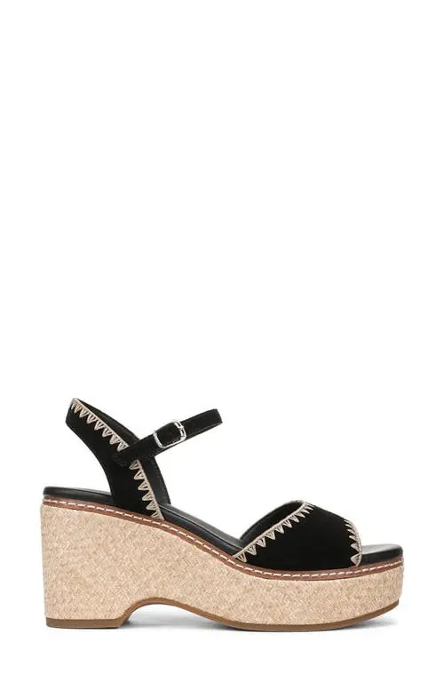 Naturalizer Della Platform Wedge Sandals - Black
