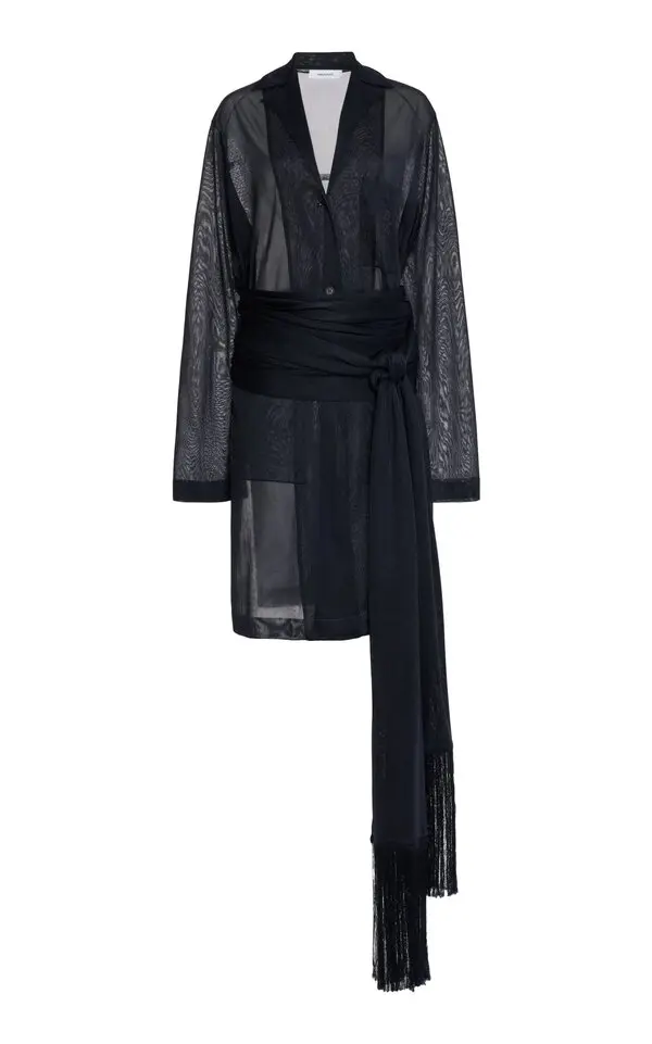 FERRAGAMO Sheer Single-breasted Jacket