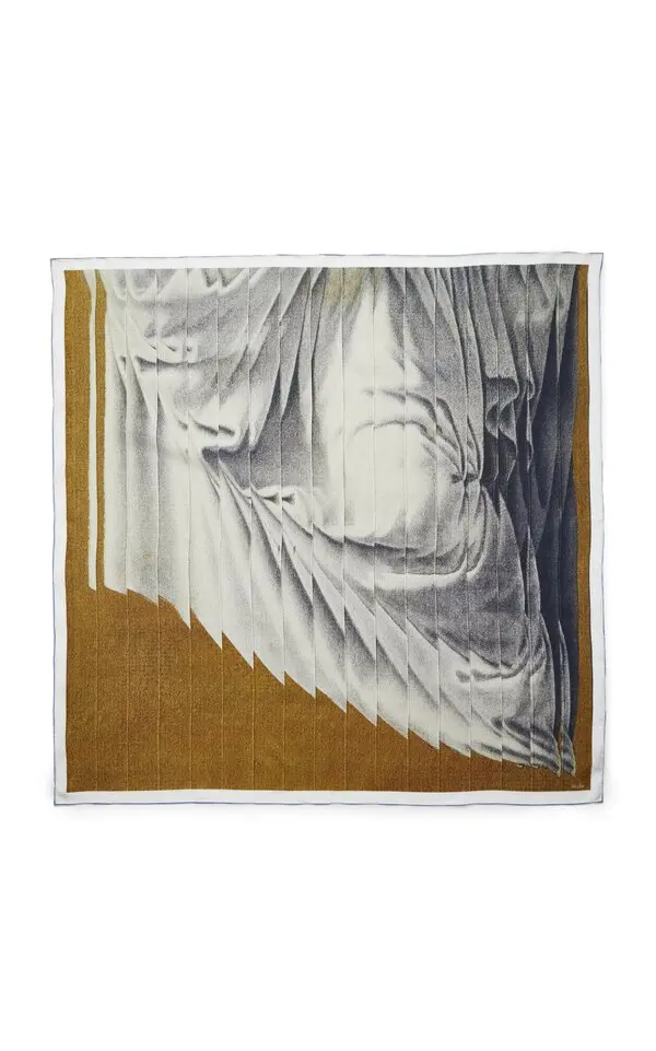 OTZIO Socrate Silk Twill Scarf - Gold