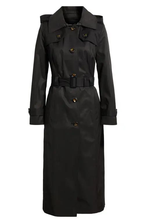London Fog Cotton-blend Trench Coat - Black