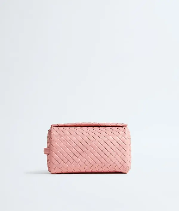 Bottega Veneta Small Padded Intrecciato Leather Cubo - Blush