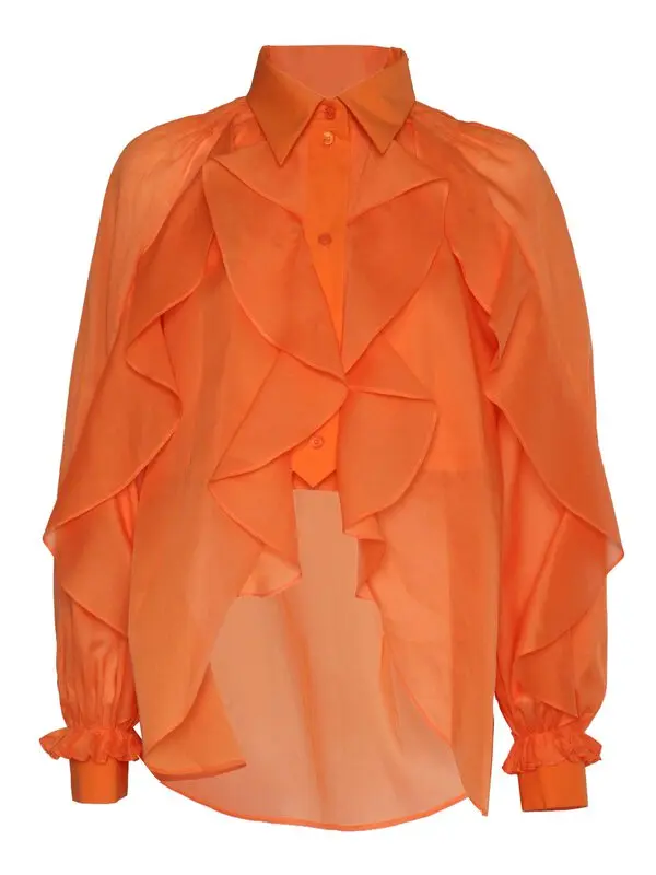 Alberta Ferretti Volant Blouse - Other