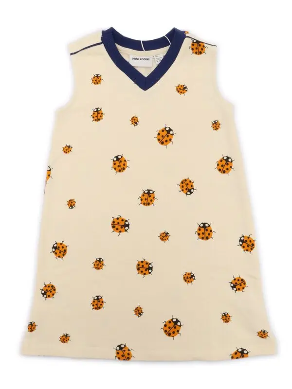 MINI RODINI Ladybugs Aop Sweatdress