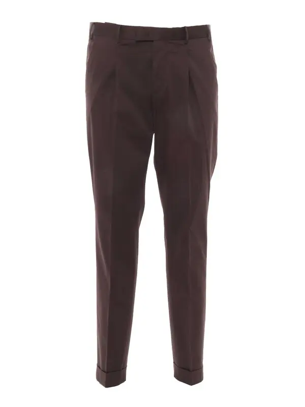 PT TORINO Master Pleated Trousers - Red