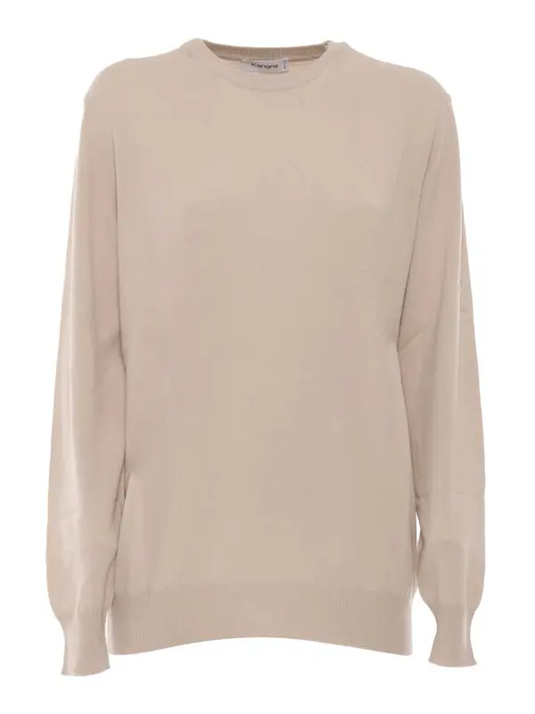 KANGRA Crewneck Sweater With Alcantara Details - Other