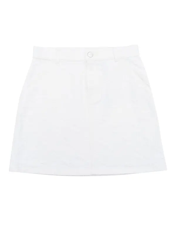 Gucci Mini Skirt In Certified Cotton - White