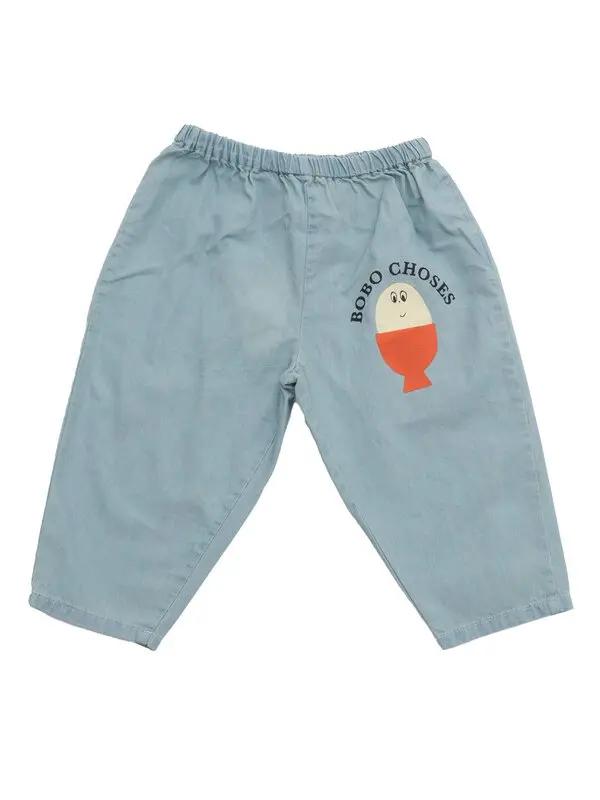 BOBO CHOSES Morning Egg Denim Pants - Blue