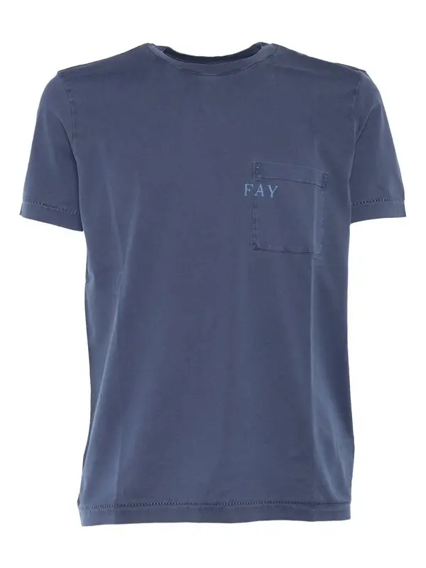 FAY Jersey T-shirt - Blu