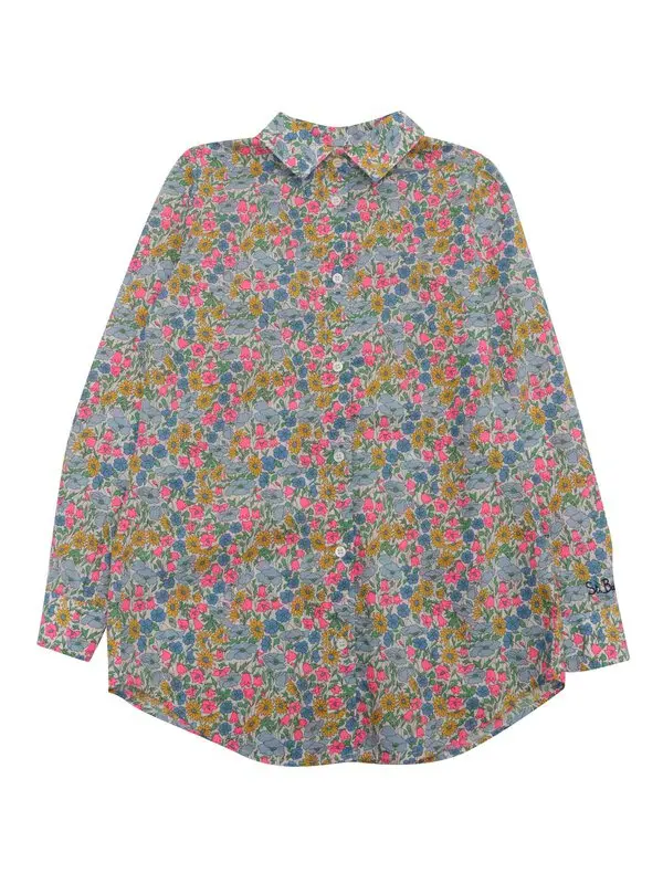 MC2 SAINT BARTH Mini Brigitte Cotton Poppy And Daisy Shirt - Other, With A Wall Thickness