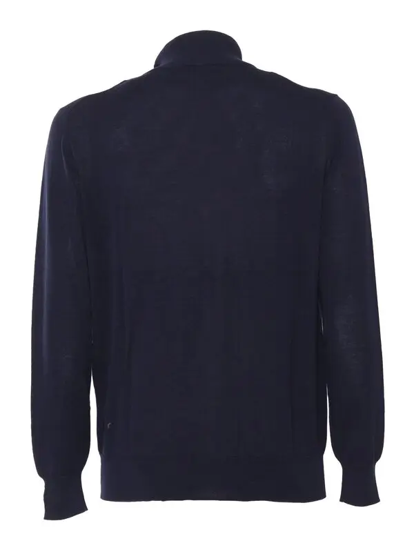 BALLANTYNE Zipped Cardigan - Blu