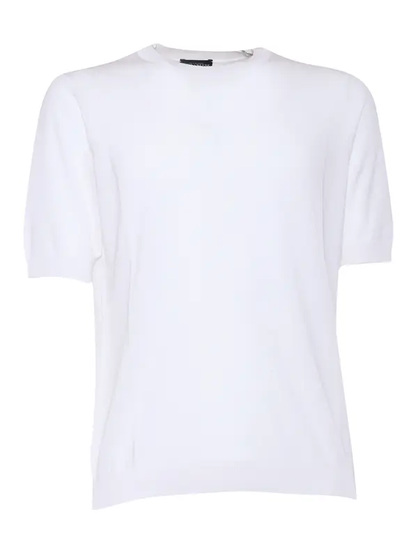 BALLANTYNE Short Sleeves Pullover - White