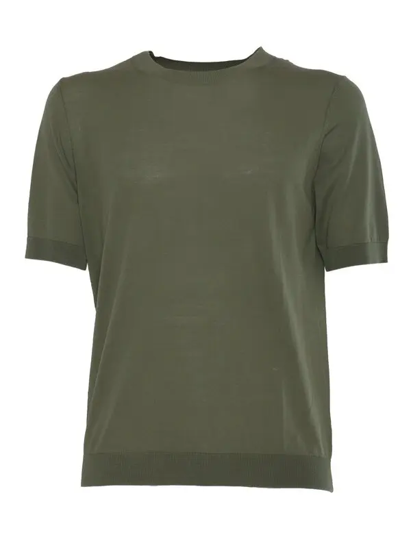 BALLANTYNE Short Sleeve Pullover - Green
