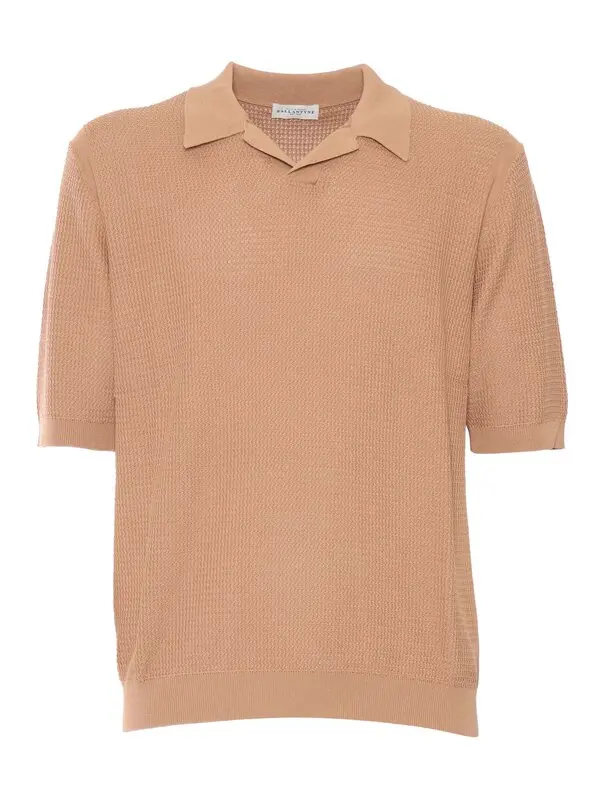 BALLANTYNE Short Sleeve Polo - Red