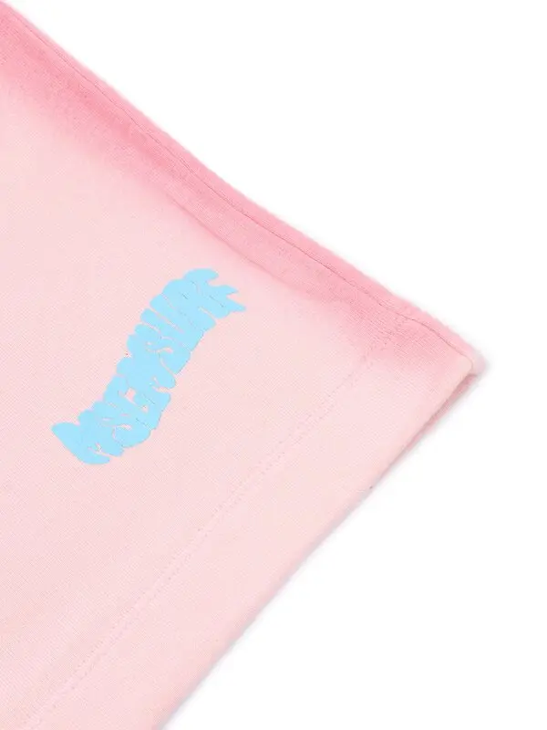 MSGM Airbrushed Cotton-fleece Bermuda