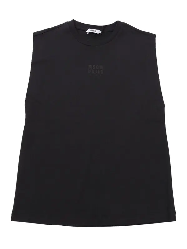 MSGM Light Interlock Sleeveless Top