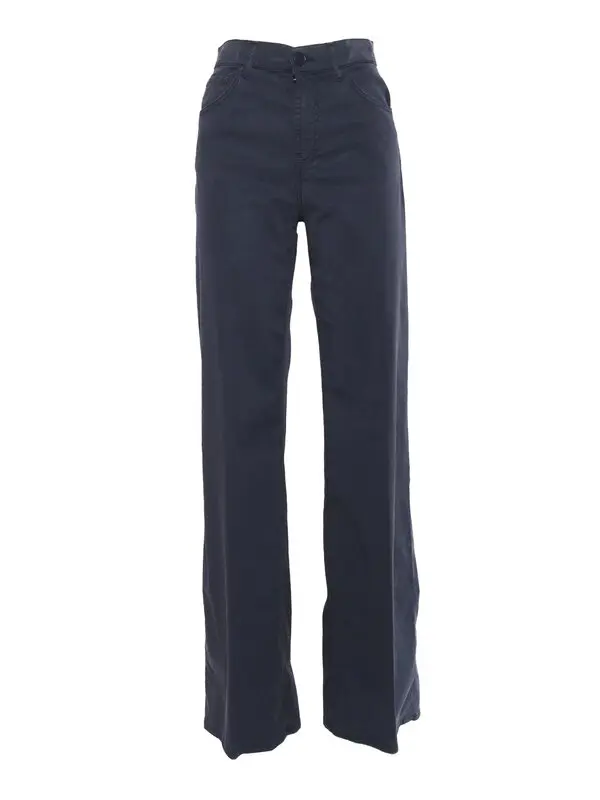 DONDUP Wide Leg Trousers - Blu