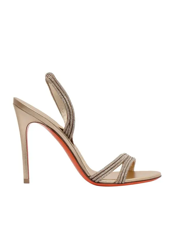 Santoni High Heel Sandal - Gold