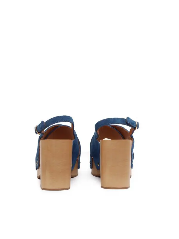 VIA ROMA 15 Woven Clog Sandal - Blu