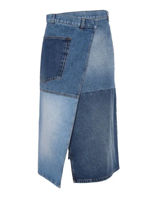 Philosophy Di Lorenzo Serafini Denim Skirt - Blu