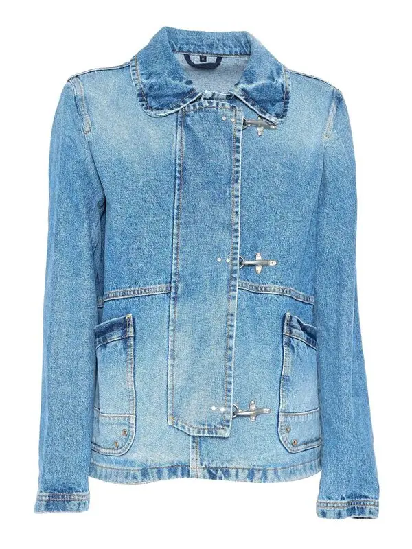 FAY Mini 3 Ganci Denim Jacket - Blue