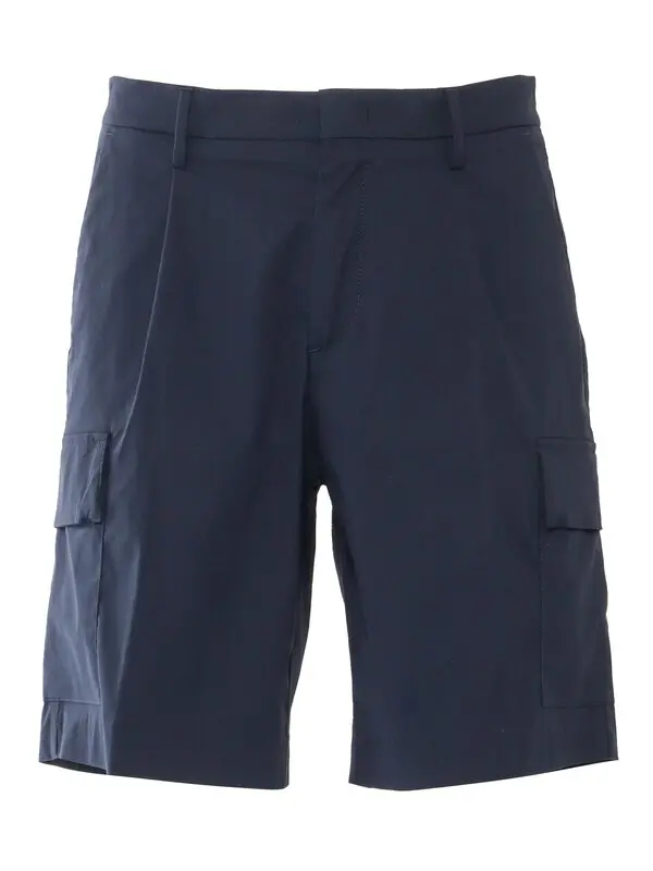 K-WAY Serje Twill Tech Cargo Shorts - Blu