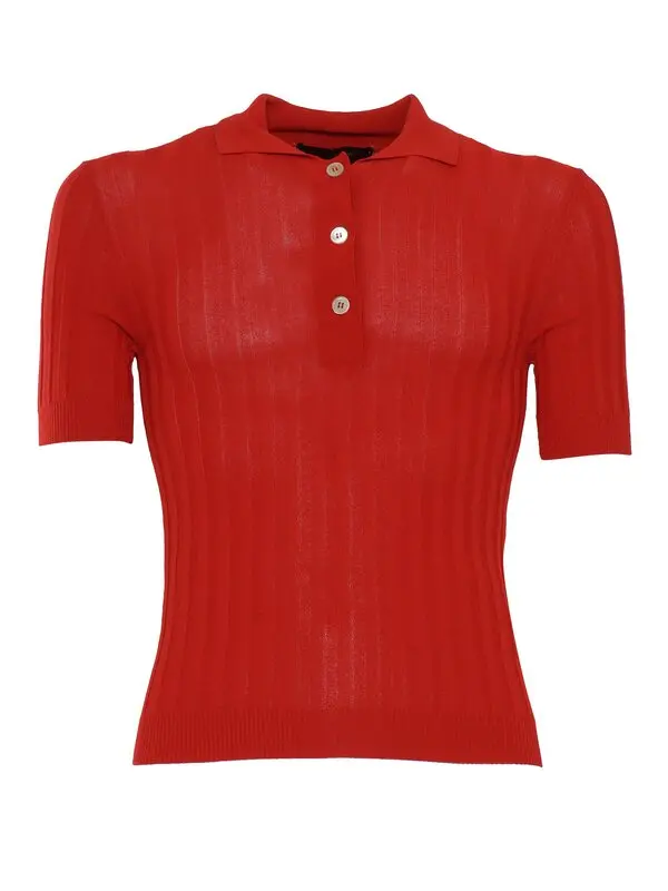PHI FDL Crop Polo - Red