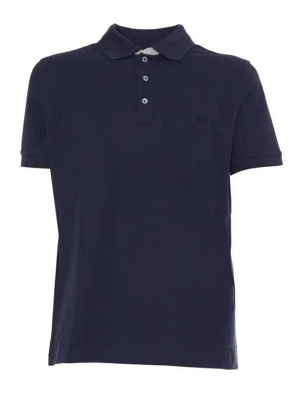 FAY Polo Db Collar Piquet Str. Bicolor