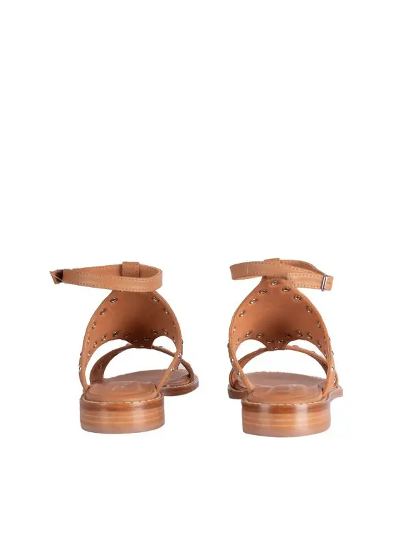 VIA ROMA 15 Nappa Sandal - Red