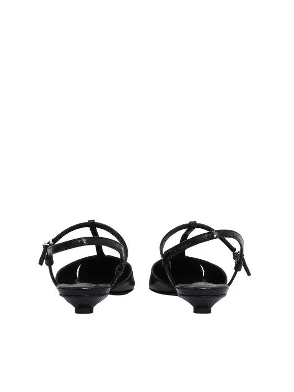 SERGIO LEVANTESI Slingback Fiamma5 Aspis Nero - Red