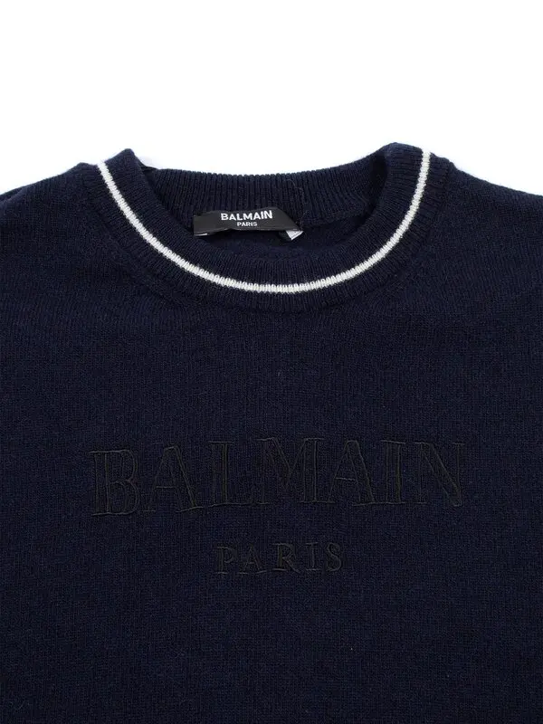 Balmain Knit Jumper - Blu