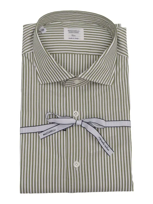 MAZZARELLI CAMICIE Striped Cotton Shirt