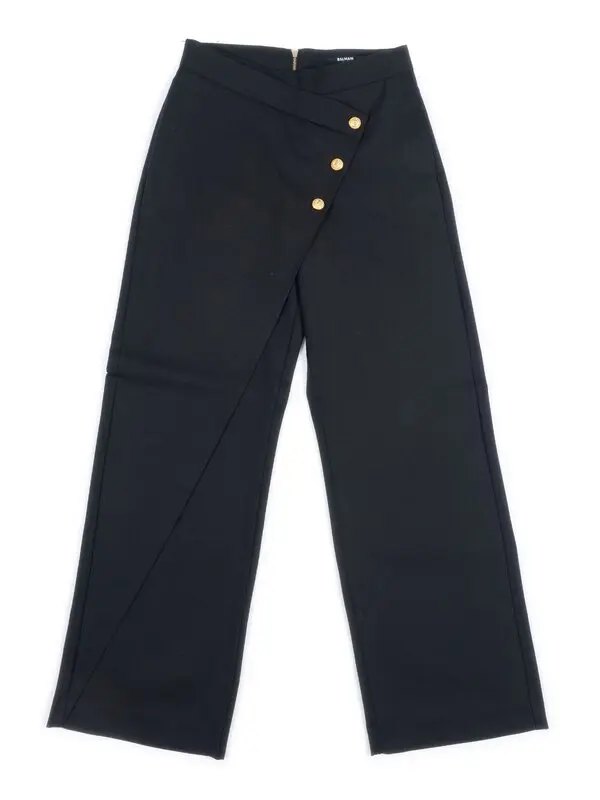 Balmain Wide Leg Trousers - Red