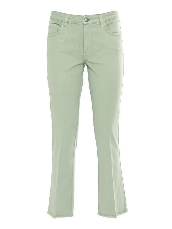 FAY F.do Frangia Cropped Pant - Green