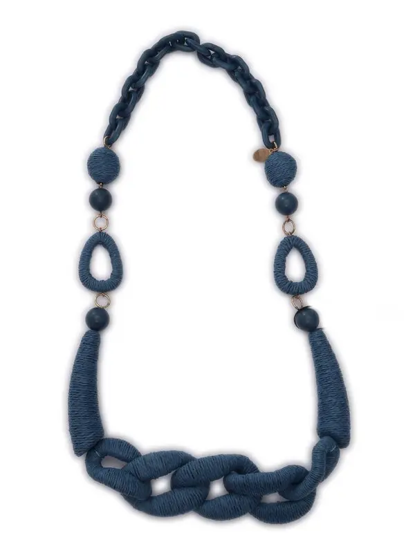 Max Mara Teismo Necklace - Blu