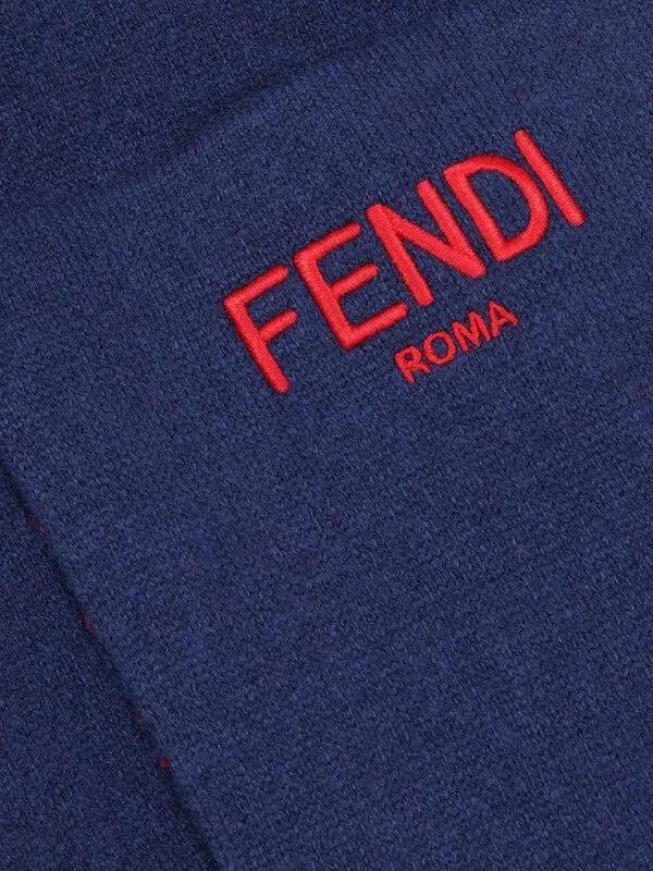 FENDI JR Sciarpa Double Ff Reversibile