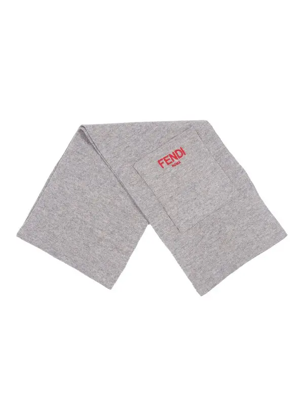 FENDI JR Sciarpa Double Ff Reversibile